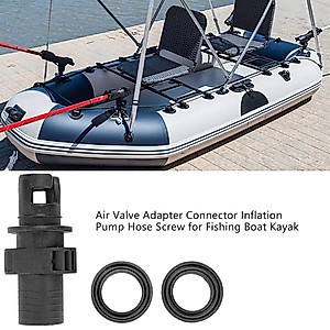 Air Valve,Air Valve Adapter Inflatable Boat Foot Pump Hose Adapter Valve Adapter for Fishing Boat Kayak