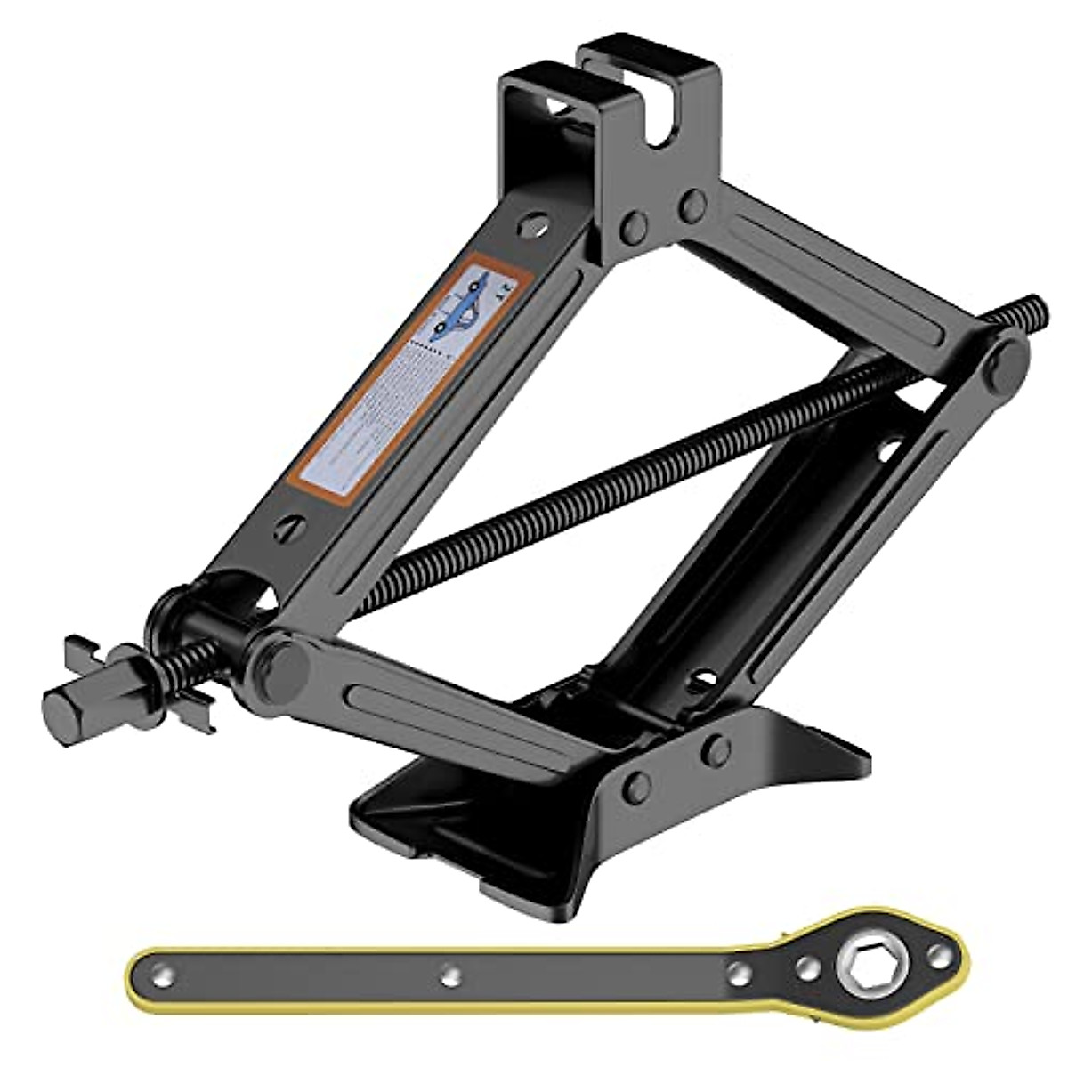 IMAYCC Scissor Lift Jack, Compact Car Jack Kit for Auto SUV, RV, MPV with Smart Ratchet Design, Heavy Duty Tire Changing Kit Lifting 2 Ton (4409 lbs) Tire Jack.