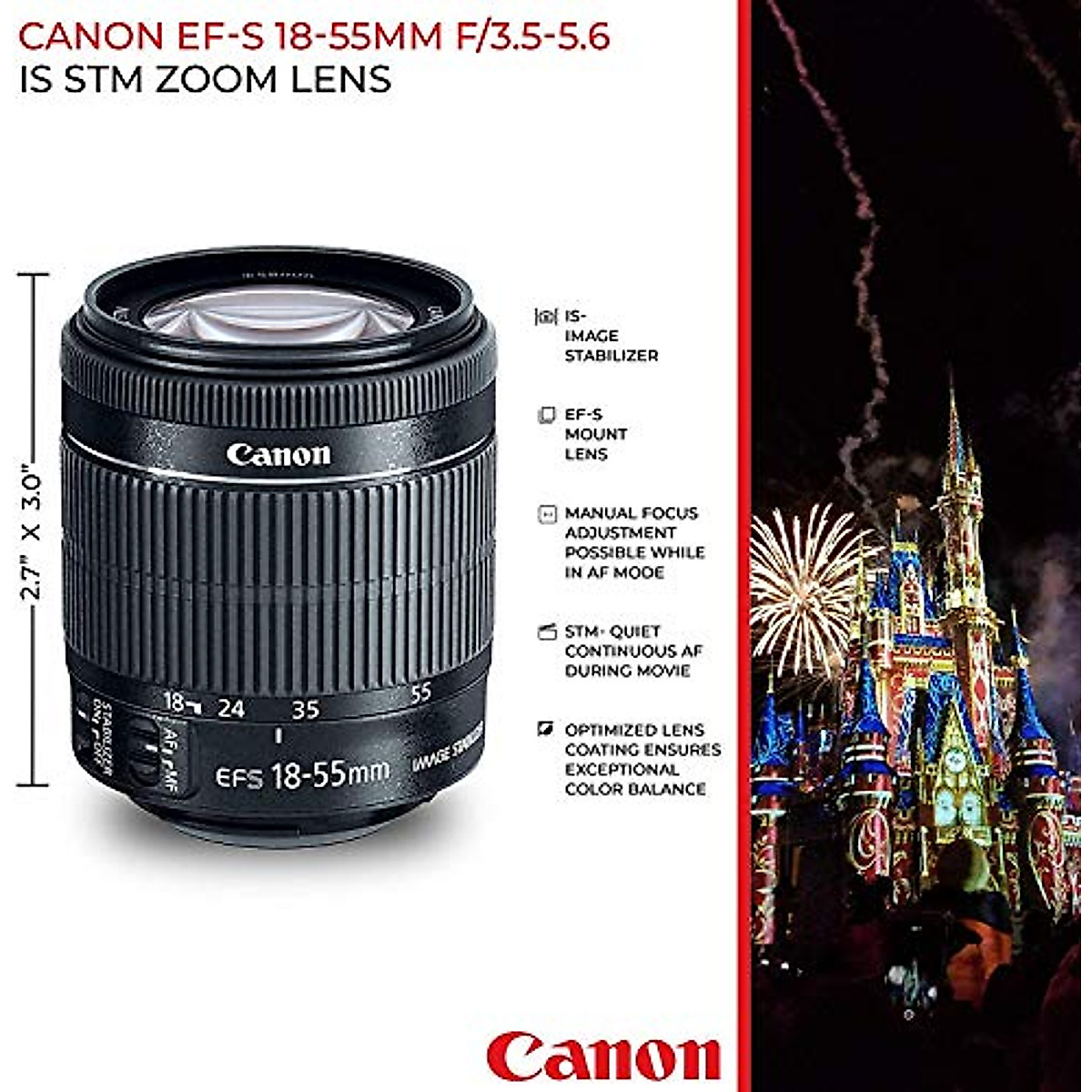 Canon EOS Rebel T6 Digital SLR Camera Kit with EF-S 18-55mm f/3.5-5.6 IS II Lens (Black)