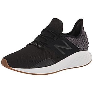 New Balance Men's Fresh Foam Roav V1 Running Shoe, Black/Grey, 11