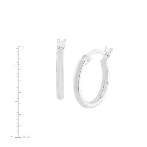 Silpada 'Time To Shine' Small Hoop Earrings in Sterling Silver