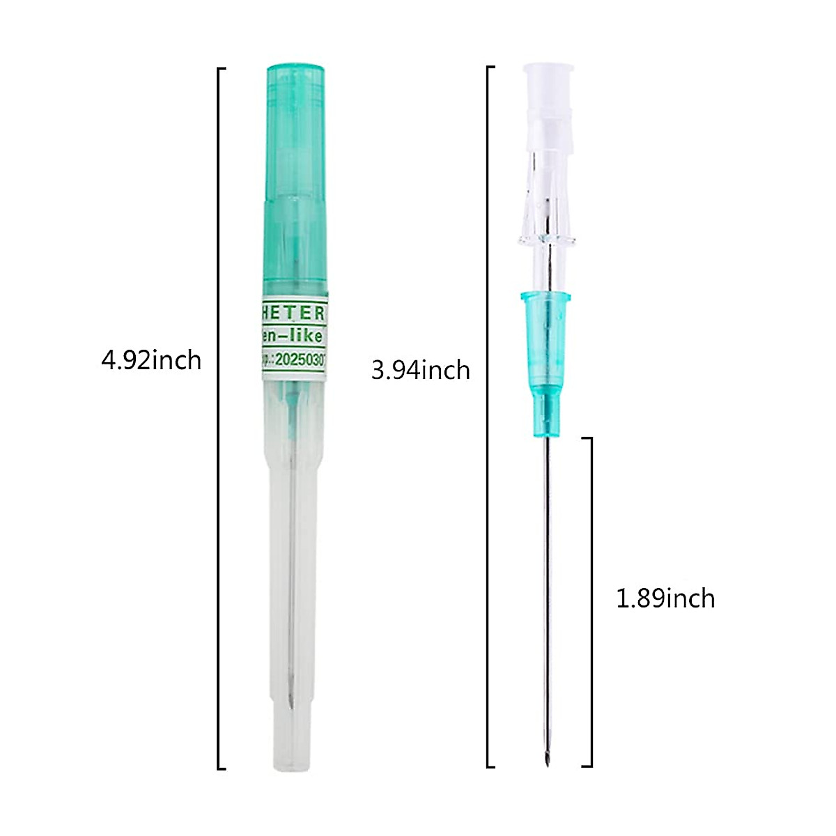 Catheter Piercing Needles - 8pcs Mixed Body Tattoo Piercings Needle 14G 16G 18G 20G, Disposable Piercing Needles Used for Ear Nose Piercings Tattoo Supply