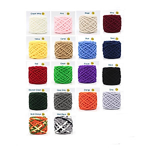 3 Balls Sparkling Chenille Yarn, Super Soft Thick Velvet Blanket Yarn for Crochet Knitting Home Décor DIY Craft Bulky Weight Polyester Ice Strip Yarn for Baby Blanket 300g (Dark Grey)