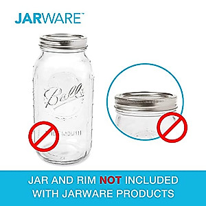 Jarware Piggy Bank Lid for Regular Mouth Mason Jars, Pink