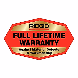 RIDGID 31000 Model 6 Heavy-Duty Plumbing Straight 6" Pipe Wrench, Red, Made in the USA