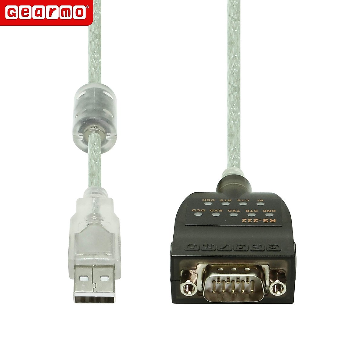 USB to RS-232 Serial Adapter w/LED Indicators Windows 11 Support