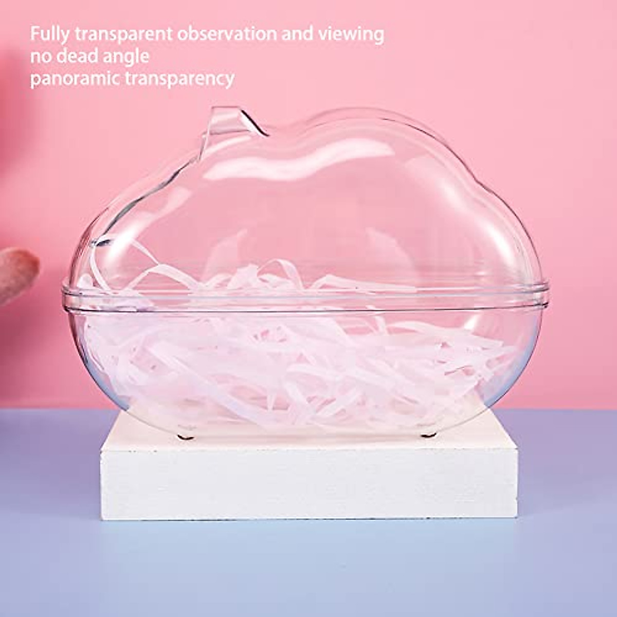 Generic Hamster Bathtub Sand House Small Animal Bath Transparent Container Box (M)