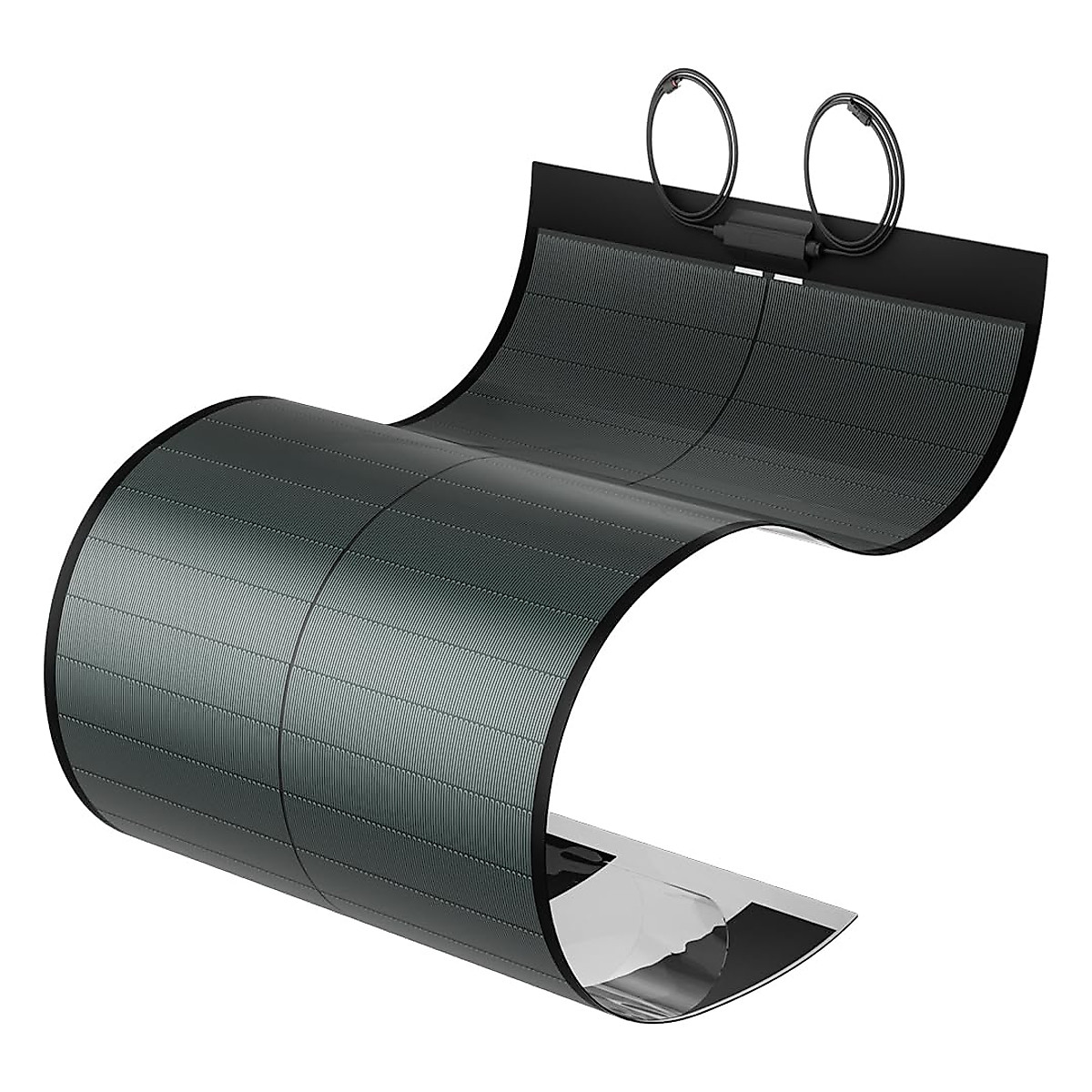 BougeRV Yuma 100W Compact CIGS Thin-Film Flexible Solar Panel, The Most Flexible Solar Panel with Tape for Easy Installation (Compact Version)