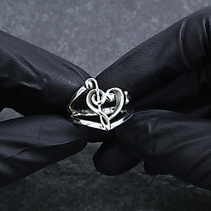 Moore's Jewelers .925 Sterling Silver Treble and Bass Clef Ring (9)