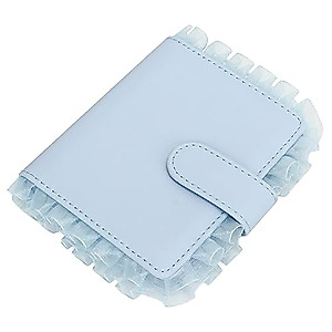 Camera Picture Album, High Transparency 64 Pockets Light Buckle Design Mini Film Photo Album for Display (Blue)