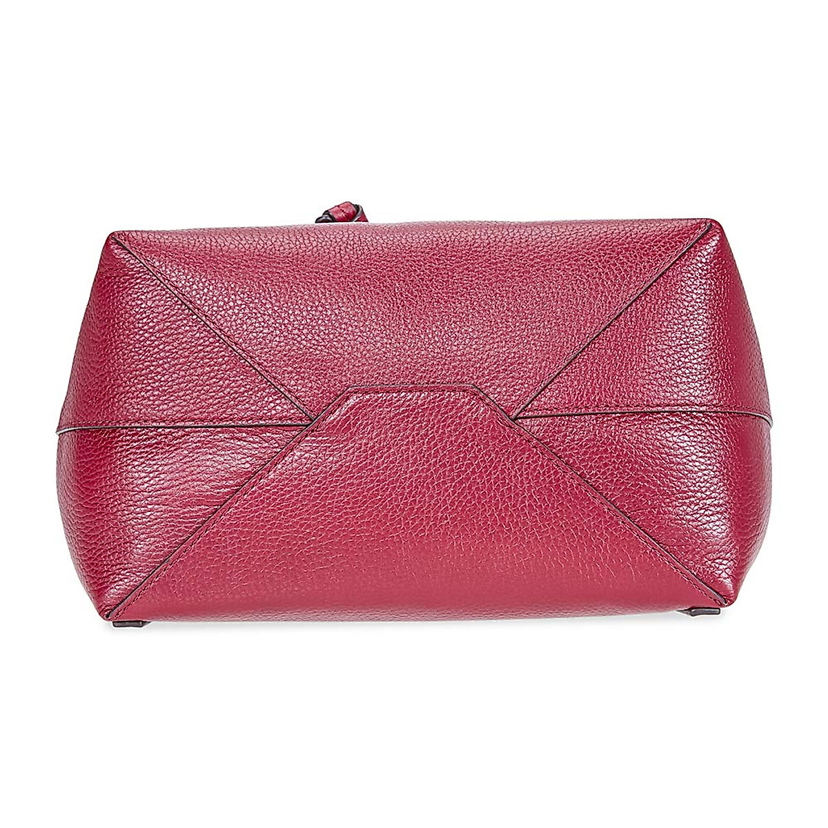 Michael Kors Junie Medium Pebbled Leather Backpack - Maroon