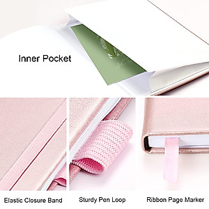 Password Book with Alphabetical Tabs, UpUGo Internet Address and Password Keeper Notebook for Computer & Website Logins, Medium Compact Size, Rose Gold