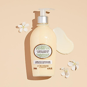 L'Occitane Almond Conditioner with Almond Oil for All Hair Types, 8.1 Fl Oz