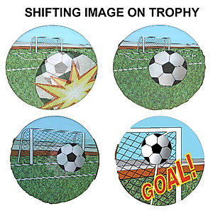 Express Medals Boys Soccer Trophy Award Kits That Include Silicone Soccer Wrist Band Awards (Pack of 10)