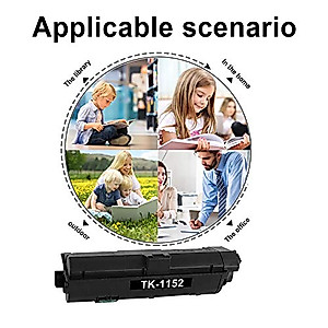 TK1152 TK-1152 1T02RV0US0 Toner Cartridge (Black,3 Pack) Replacement for Kyocera P2235dw M2635dw M2635dn P2235dn M2135dn M2735dn Toner Kit Printer