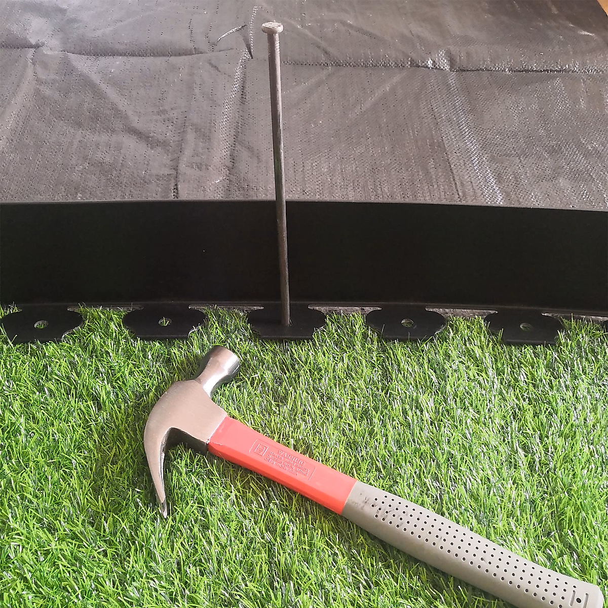 Landscape Edging Kit,20FT Plastic No Dig Garden Edging with 25 Stakes,4.5 Inch Tall Lawn Edging for Yard,Lawn,Flower Gardens Border