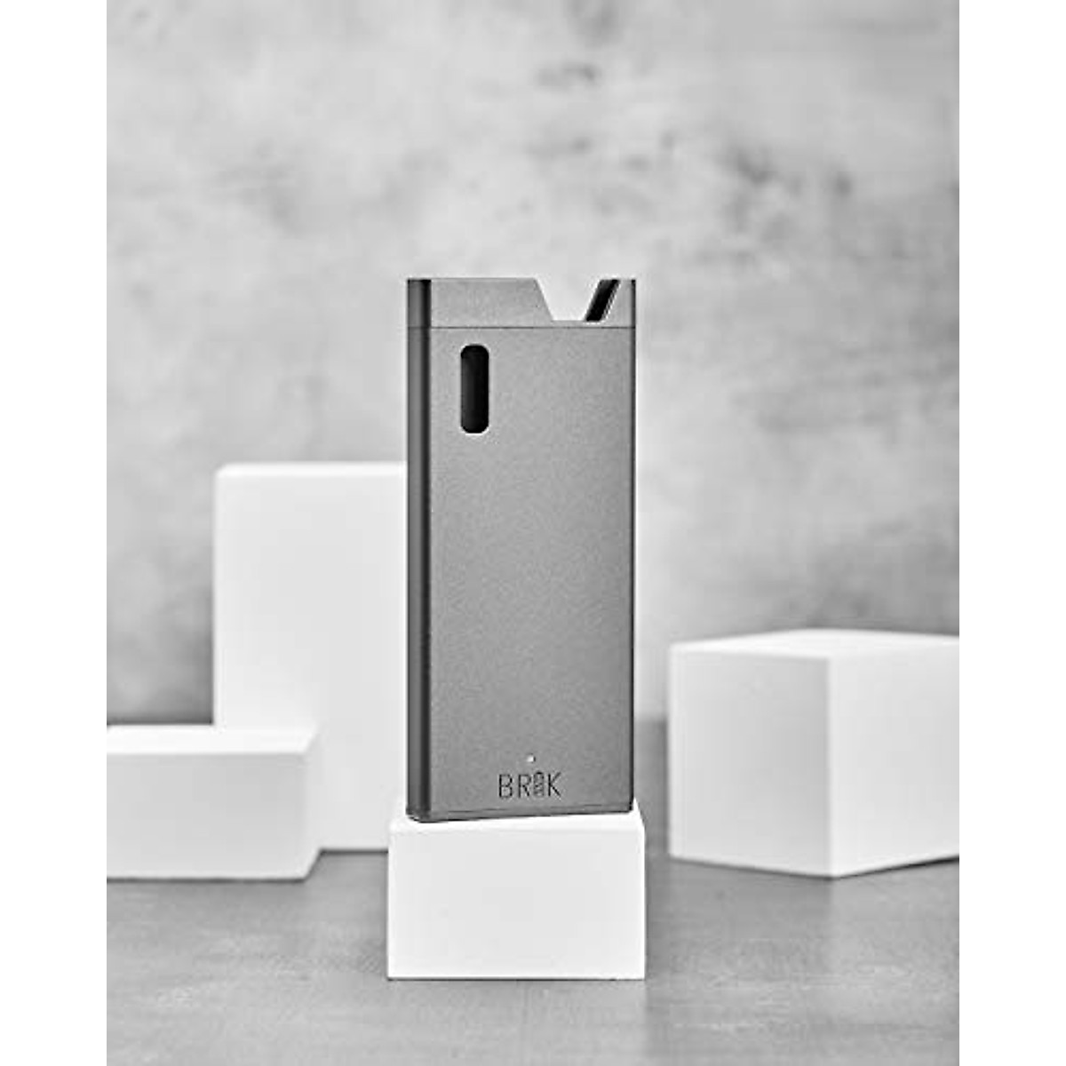 BRIK Portable Carrying Case - Magnetic Holder - Charger Storage - Travel Accessory - Anodized Metal Case (Steel Grey)
