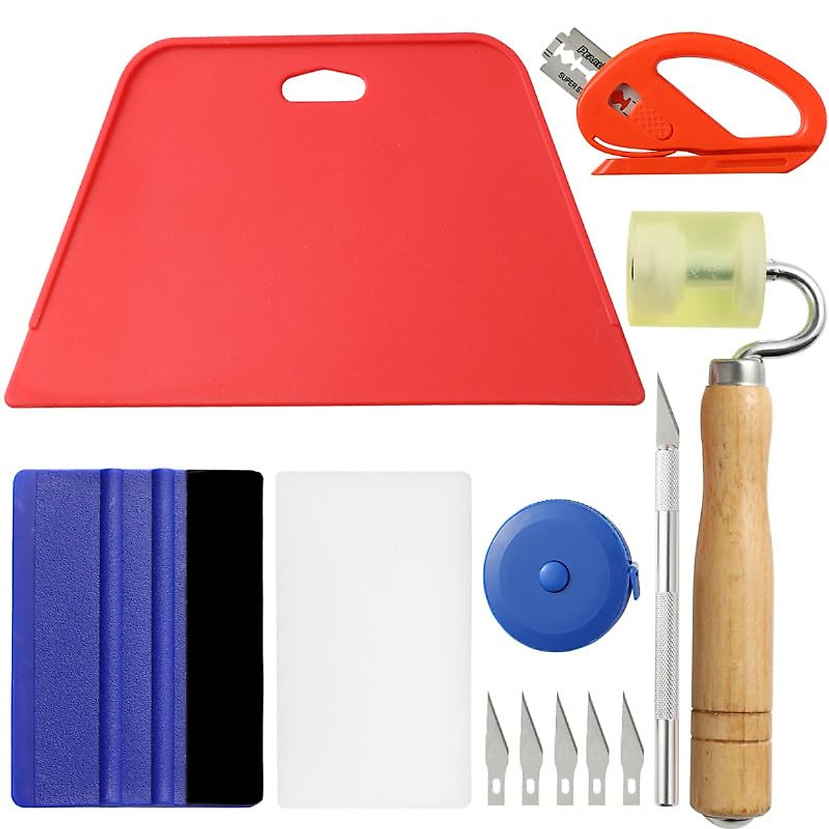 Wallpaper Smoothing Tool Kit with Felt Squeegee Seam Roller for Contact Paper Peel and Stick Wallpaper Car Wrap Vinyl Window Tint Glass Film