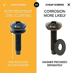 Rack Screws 10-32 Screws [50pk]. Use 10-32 Rack Screws as Rack Mount Screws, Server Rack Screws, Network Rack Screws, Rack Screws Audio and Rackmount Screws. 10/32 Rack Screws with Nylon Rack Washers