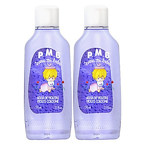 P.M.B. Aqua De Violetas Violets Cologne 750ml 25oz (Pack of 2)