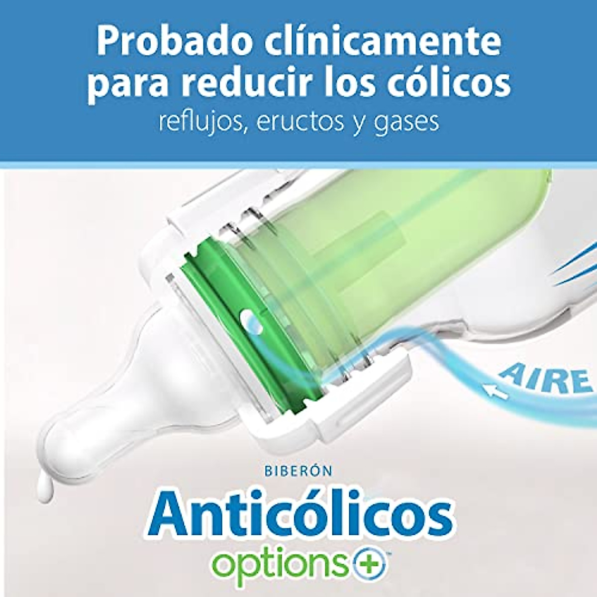 Dr. Brown's Natural Flow® Anti-Colic Options+™ Narrow 8oz/250mL Baby Bottle + Lovey Gift Set with Level 1 Slow Flow Nipples