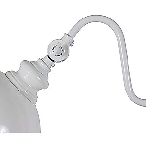 Decor Therapy Chloe Pharmacy Floor Lamp, Glossy White