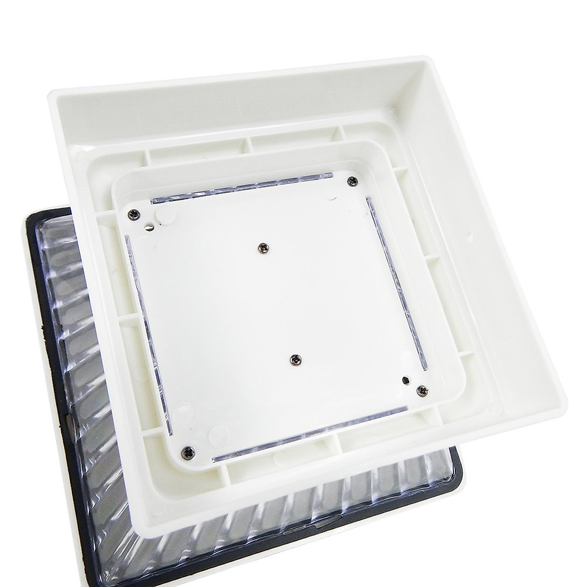 8 Pack Vintage Bronze Garden 4 x 4 Solar LED Post Deck Cap Square Fence Light Landscape Lamp Lawn PVC Vinyl Wood