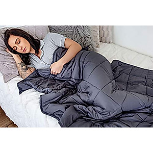 Earth's Pearl 15 lbs Premium Quality Year Round Comfort – Cooling Weighted Blanket | 48 x 72 inches | Perfect for Adults, Big Kids and Teens