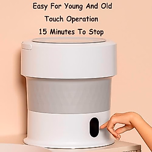 RUVSUN Mini Washer and Dryer, Washer Machine, Small Washing Machine, Small Washing Machine Fully Automatic Wash-Off Dual-Purpose Mini Washing Machine, Suitable for Bathrooms