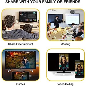 Lightning to HDMI Adapter for iPhone 12/12 Pro Max 11 Pro/XS/XR/X/8 7 6 Plus SE, iPad Pro Mini 2, iPhone to HDMI Connector Support iOS 10~14.1 and Later