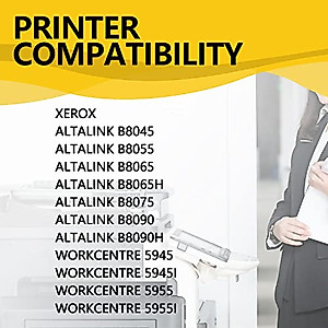 ZHANBO Remanufactured 006R01605 Black Toner Cartridge Replacement for Xerox WorkCentre 5945 5955 5945i 5955i AltaLink B8045 B8055 B8065 B8075 B8090 Printers 1PK
