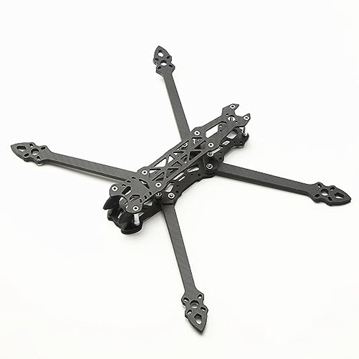 FPV Drone Frame, Racing Drone Frame Lightweight 7in H Structure Carbon Fiber 295mm for Replacement (Red)