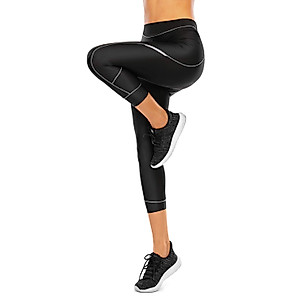 4ucycling Padded Bike Shorts Women|3/4 |Long Tights|3D|UPF 50+ Womens Biking Pants Women's Cycling