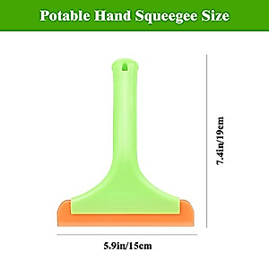 REEVAA Flexible Silicone Squeegee,Rubber Squeegee W/Non-Slip Handle Window Squeegee Small Squeegee,Auto Water Blade Window Tint Squeegee Shower Squeegee for Car Windshield, Mirror,Glass Door, Bathroom