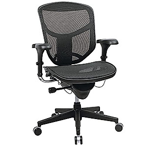 WorkPro® Quantum 9000 Series Ergonomic Mid-Back Mesh/Mesh Chair, Black