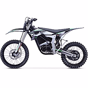 MotoTec Venom 72v 12000w Electric Dirt Bike White