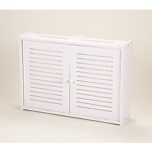 WiFi Storage Box Wall Mount WiFi Router Storage Box Router Modem Wall Mount (Small Shutter)