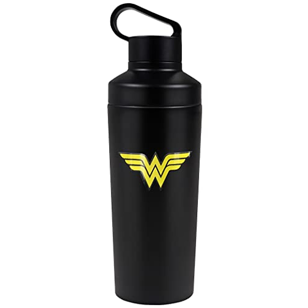 Dco - Logo OFFICIAL Wonder Woman Logo 18 oz Insulated Water Bottle, Leak Resistant, Vacuum Insulated Stainless Steel with 2-in-1 Loop Cap