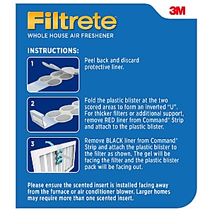 Filtrete Whole House Air Freshener for AC and HVAC Air Filter, Linen Breeze