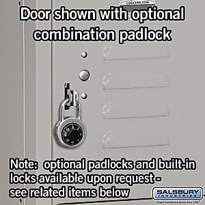 Salsbury Industries 65352GY-U Five Tier Box Style 36-Inch Wide 5-Feet High 12-Inch Deep Unassembled Standard Metal Locker, Gray