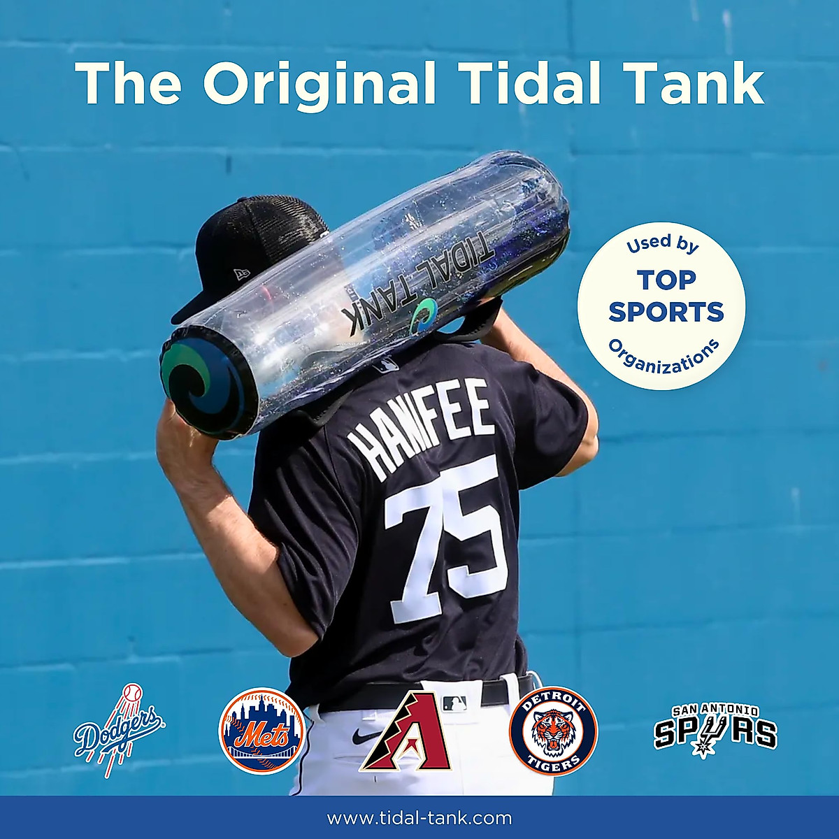 Tidal Tank Classic - Aqua Bag with Water, Sandbag Weighted Workout Equipment for Strength Training Adjustable Weights for Core Stability, Free App for Full Body Workout - up to 49 lb