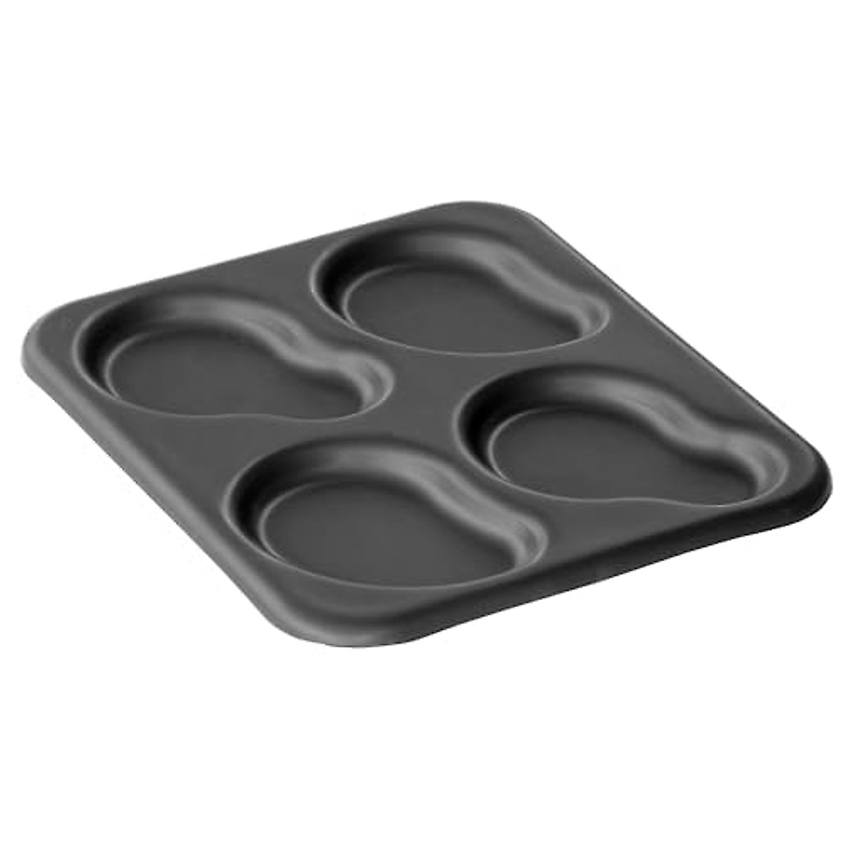 LloydPans Egg Pan, 9.5 x 11 Inch 4-Cavity Irregular Egg Pan, Pre-Seasoned PSTK