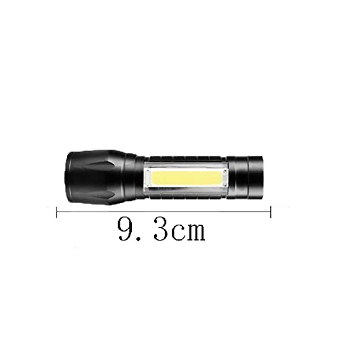 ESASAM Handheld Flashlights， Portable USB Rechargeable LED Flashlight Built-in BatteryTactical Torch Flashlights 3Modes Work Light Emergency Lanterna