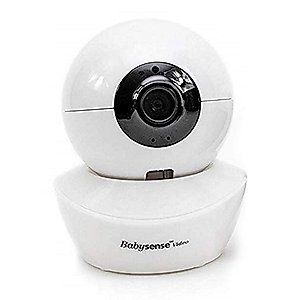 Add On Camera for Baby Video Monitor V43, Remote Pan Tilt Zoom, Adjustable Night Light, Two-Way Audio, Night Vision, Lullabies (not Suitable for HD S2 Models)