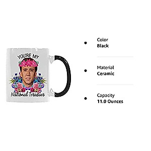 SCSF You're My National Treasure Morphing Coffee Mugs Heat Reveal Color Change Mug Christmas Mug For Men11 Ounces