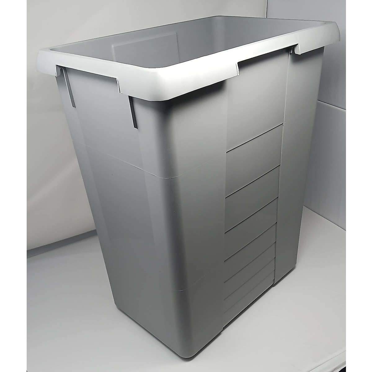 Kitchen Inventions Hailo 42 liters Large Replacement Waste Bin Euro Cargo Trash for Commercial and Residential use 44.38 Quart Capacity - Gray