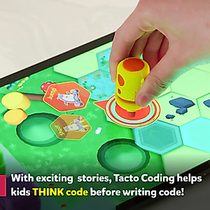 PlayShifu Interactive STEM Toys - Tacto Coding (Kit + App) | Visual Coding Games for Kids | Preschool Educational Toys | Early Programming | 4-10 Year Olds Birthday Gifts (Tablet Not Included)