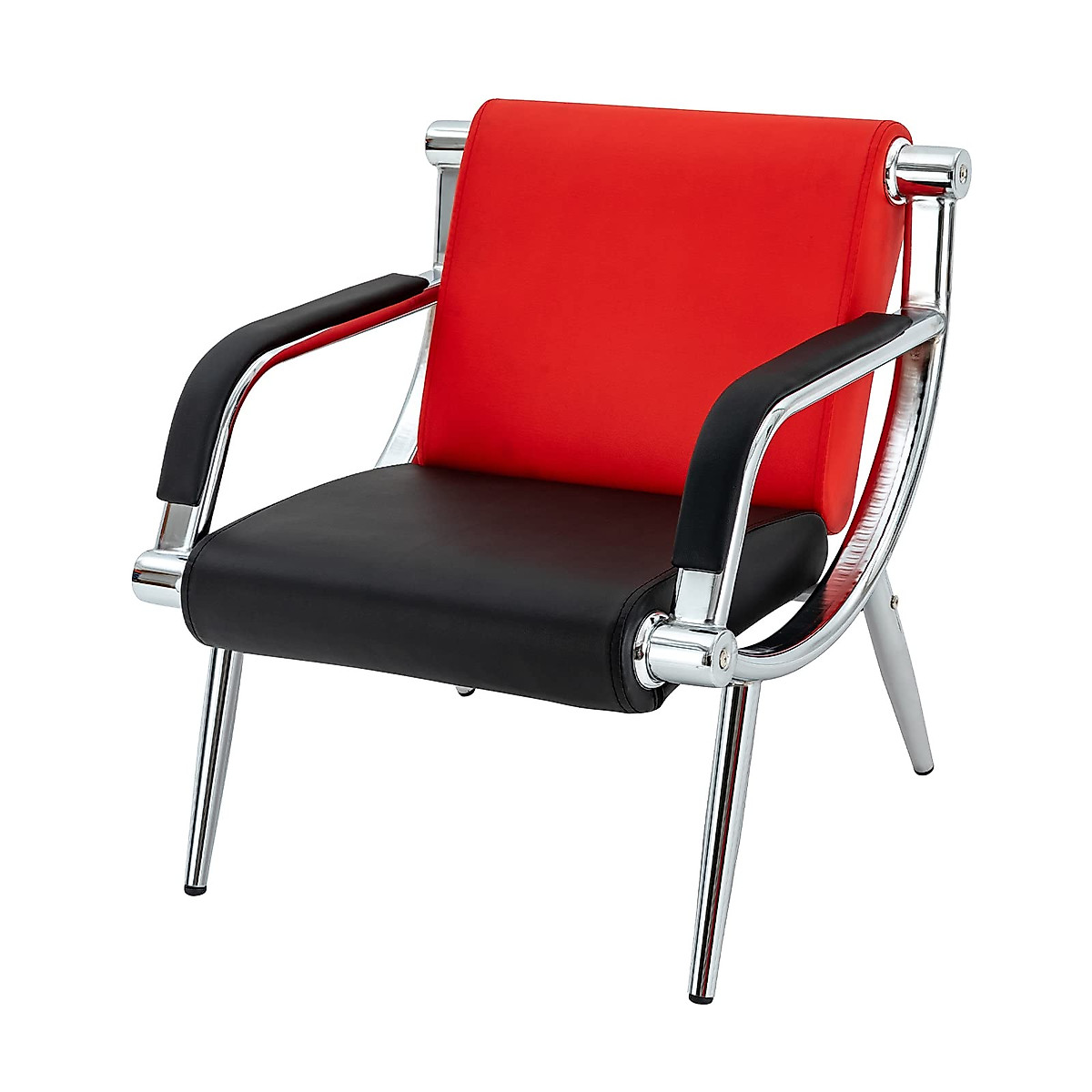 Waiting Room Reception Bench,PU Furniture Guest Seating Lobby Conference Chairs with Armrest for Clinic Office Airport Barber Salon Bank,3 Seat,Guest Chair Reception Chair,Executive Chair Set of 2