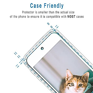 HPTech 2-Pack Tempered Glass For Apple New iPod Touch 7th Gen (2019), 6th Gen, 5th Gen (2015) Screen Protector, Easy to Install, Bubble Free, 9H Hardness