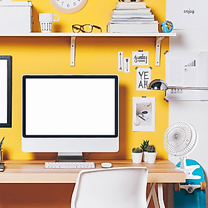 Genesis 6-Inch Clip Convertible Table-Top & Clip Fan Two Quiet Speeds - Ideal For The Home, Office, Dorm, More White